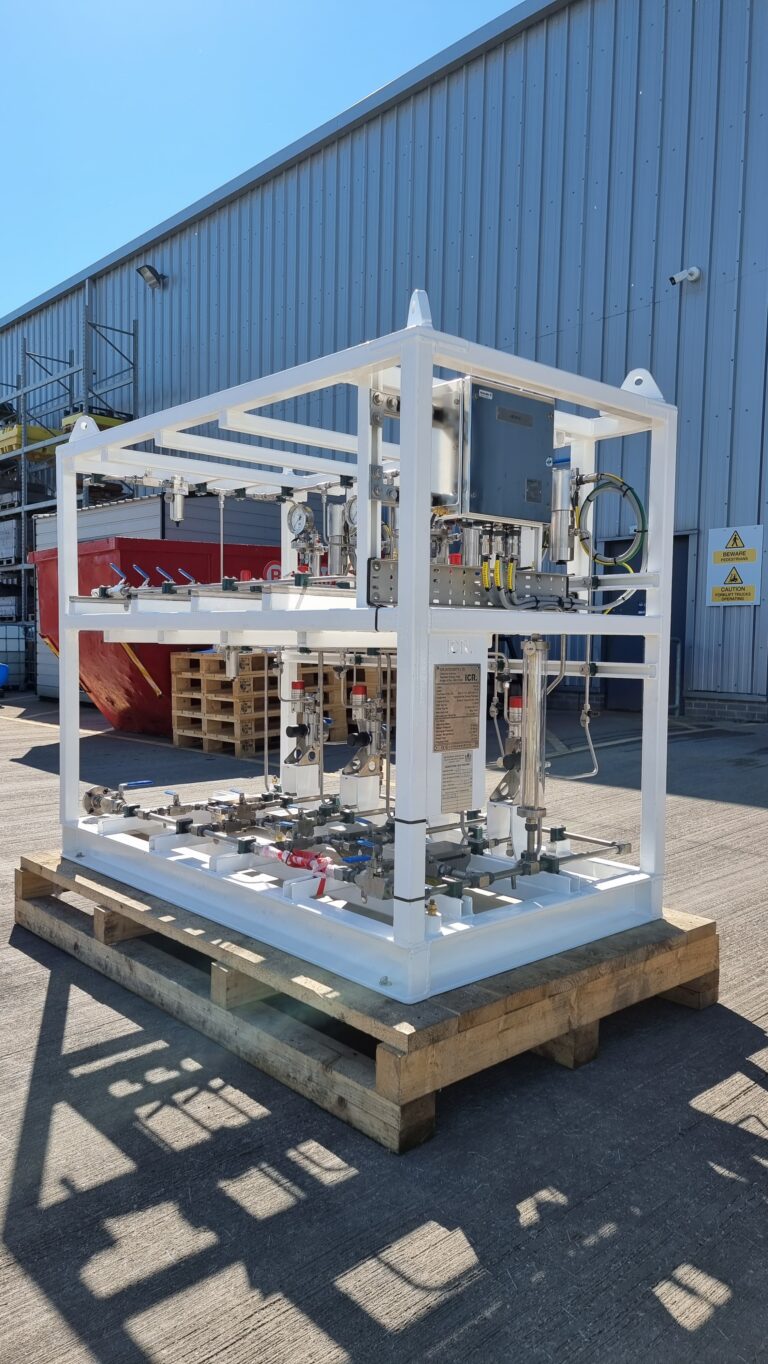 Sodium hypochlorite dosing skid | ICR Integrity | Integrity through ...