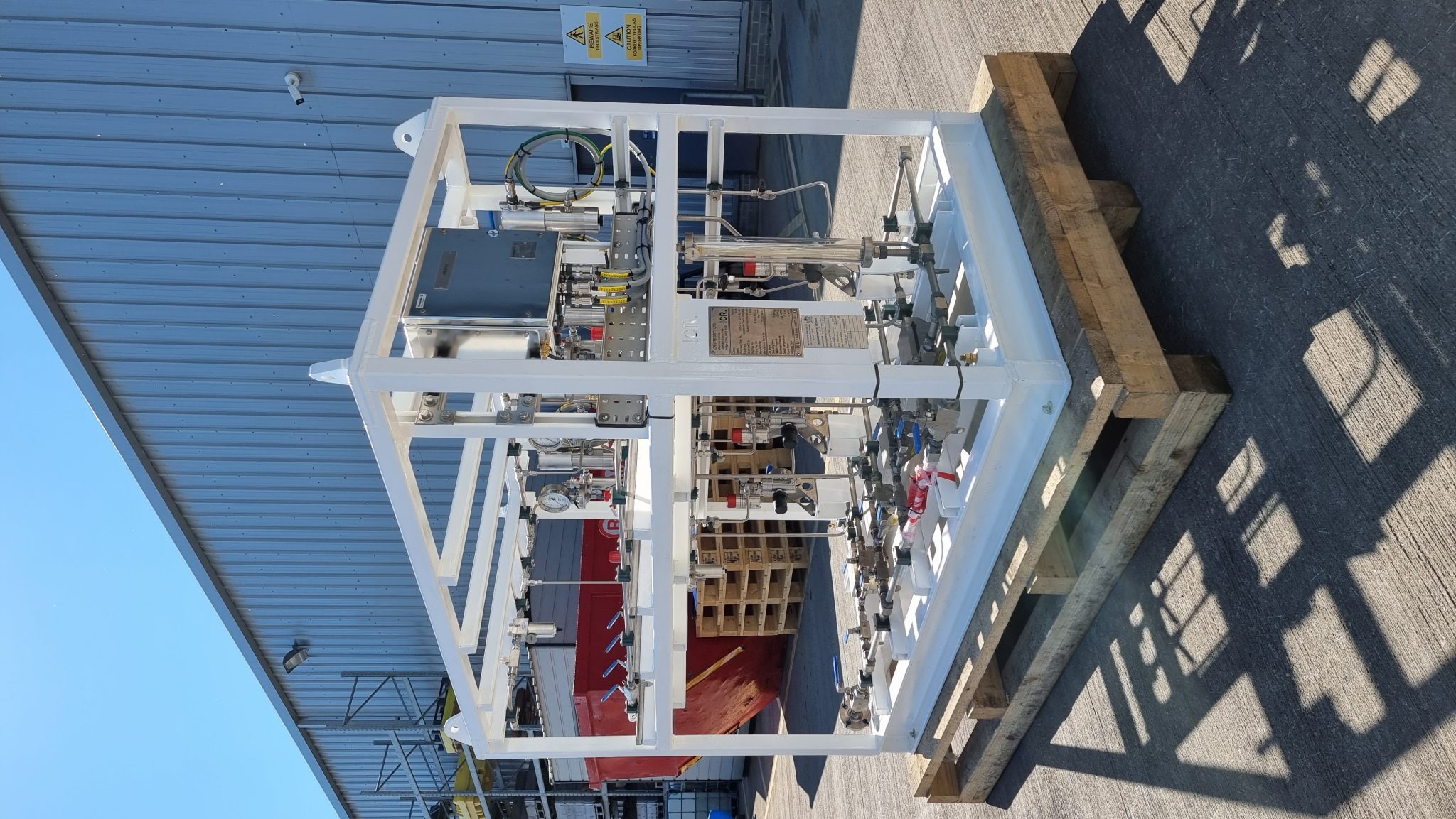 Sodium hypochlorite dosing skid | ICR Integrity | Integrity through ...