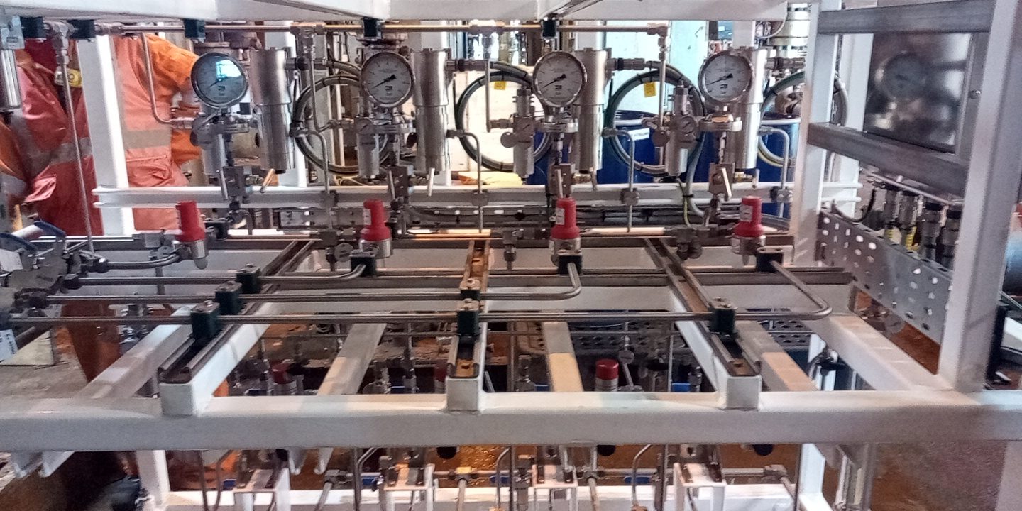 Sodium hypochlorite dosing skid | ICR Integrity | Integrity through ...